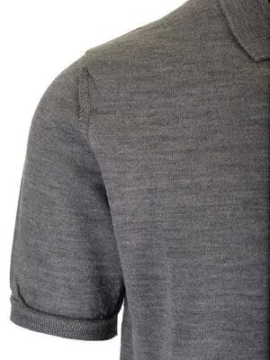 Comme Des Garçons Heart Patch Polo Shirt - Gray
