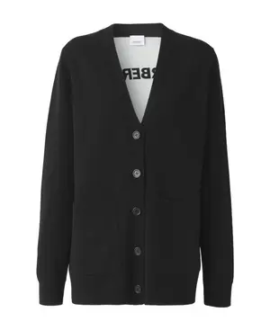 Burberry V-neck Button-fastening Cardigan With Pockets