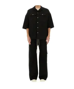 Rick Owens Magnum Tommy Short Sleeved Shirt - Black