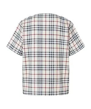 Burberry Checkered Cotton T-shirt