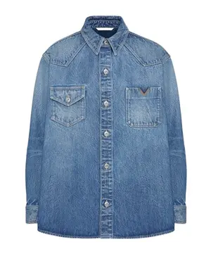 Valentino Garavani Denim Shirts For Men