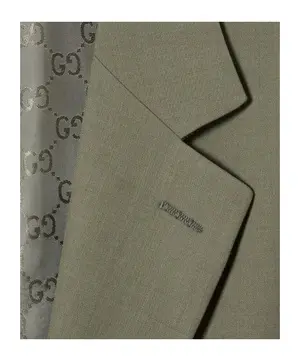 Gucci Single-breasted Dry Wool Jacket