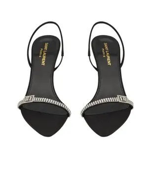 Saint Laurent Rendez-vous Slingback Sandals