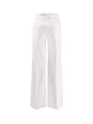 THE SEAFARER Flared Patch-pocket Jeans