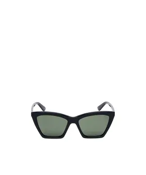 Alexander McQueen Geometric Cat-eye Sunglasses - Black/smoke