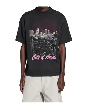 Balenciaga City Of Angels Faded T-shirt - Faded Black