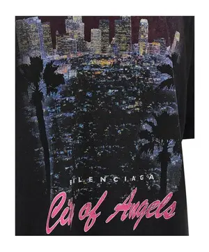 Balenciaga City Of Angels Faded T-shirt - Faded Black