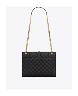 Saint Laurent Envelope Medium Shoulder Bag - Black
