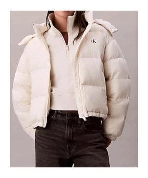 Calvin Klein Short Down Puffer Jacket With Detachable Hood