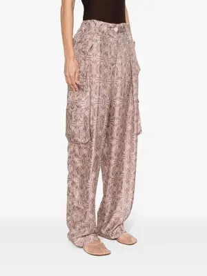 Dries Van Noten Printed Belt-loop Casual Pants