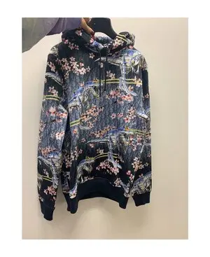 Dior Floral Dinosaur Print Hooded Sweater