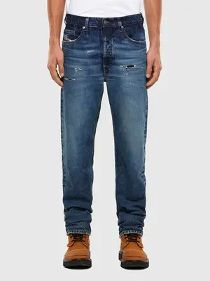 DIESEL® Distressed Straight-leg Jeans - Blue