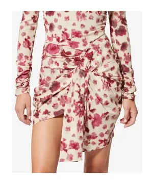 Isabel Marant Étoile Ovia Drape Detailed Mini Skirt - Pink