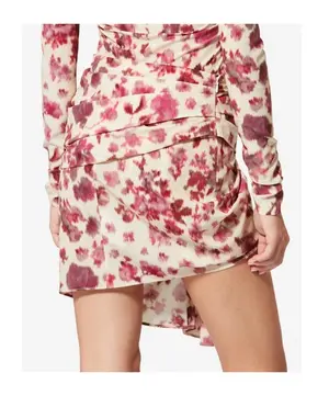 Isabel Marant Étoile Ovia Drape Detailed Mini Skirt - Pink