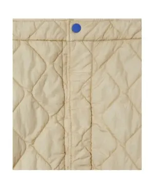 Burberry Quilted Mini Skirt With Equestrian Knight Embroidery - Nude