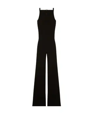 COURREGES Courrèges Sleeveless Knitted Jumpsuit - Black