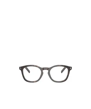 Prada Oval Frame Eyeglasses - Gray