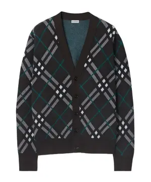 Burberry V Neck Cardigans For Men