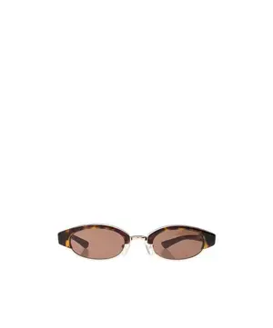 Alexander McQueen Oval Frame Sunglasses - Multicolor