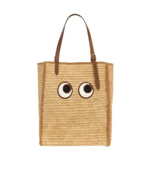 ANYA HINDMARCH Woven Shoulder Bag - Nude