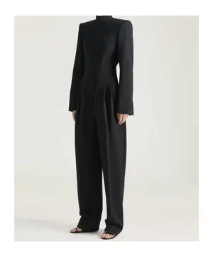 Givenchy Long-sleeve Backless Jumpsuit