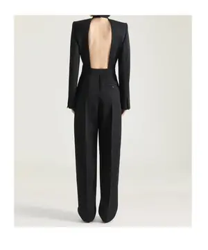 Givenchy Long-sleeve Backless Jumpsuit