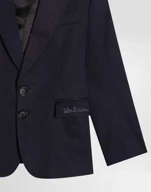 Dolce & Gabbana Embroidered Logo Blazer
