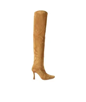 Staud Over The Knee Boots With Trumpet Heels