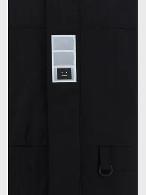 Acne Studios Hooded Jacket With Reflective Face Patch