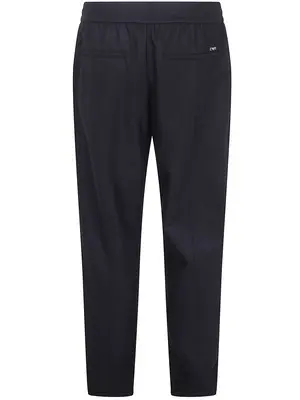 Emporio Armani Elasticated-waist Wool Trousers