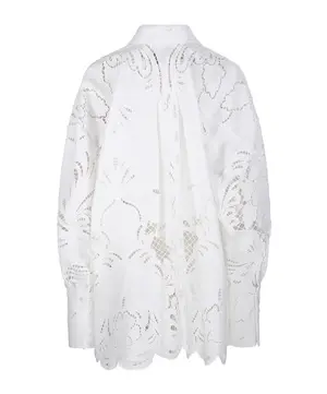 Giuseppe Di Morabito Broderie Anglaise Oversized Shirt