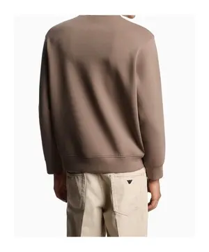 Emporio Armani Crewneck Sweatshirt With Logo Patch
