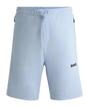 Hugo Boss Logo Embroidered Drawstring Shorts