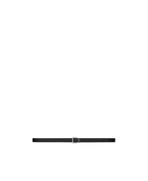 Saint Laurent Monogram Square Buckle Belt - Black