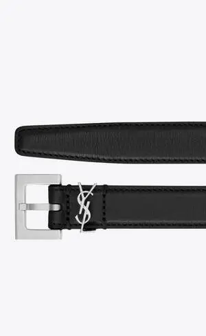 Saint Laurent Monogram Square Buckle Belt
