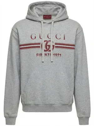 Gucci Jersey Hooded Sweatshirt With Logo