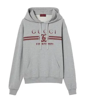Gucci Jersey Hooded Sweatshirt With Logo