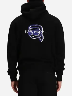 Karl Lagerfeld Hooded Sweatshirt With Graphic Print