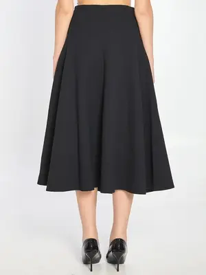 Jacquemus High Waisted Flared Maxi Skirt