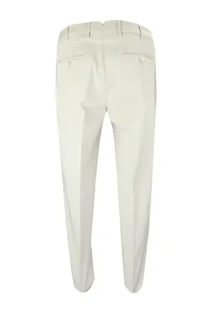 Brunello Cucinelli Italian Fit Gabardine Trousers - Light Beige