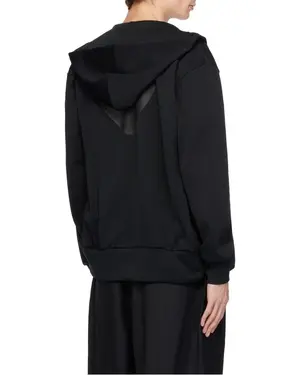 Play Comme Des Garcon Comme Des Garçons Play Logo Embroidered Zipped Hoodie