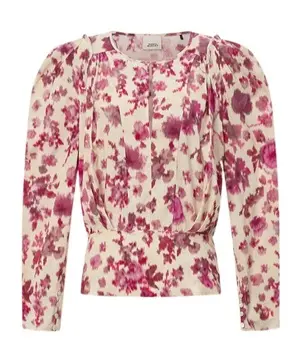 Isabel Marant Étoile Zarga Floral Print Top - Pink