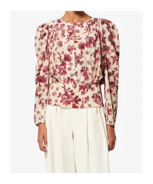 Isabel Marant Étoile Zarga Floral Print Top - Pink