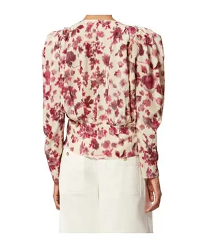 Isabel Marant Étoile Zarga Floral Print Top - Pink