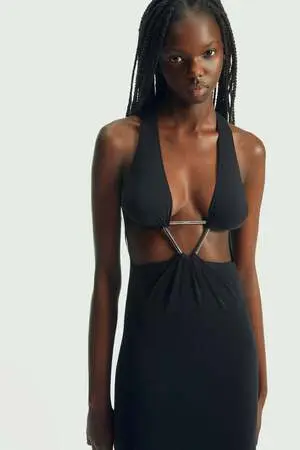 Coperni Halterneck Cut-out Maxi Dress