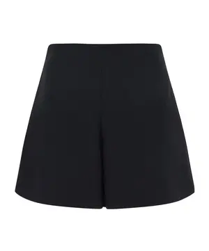 Valentino Garavani Crepe Couture Logo Plaque Shorts