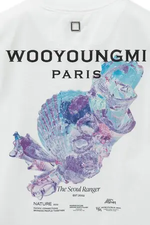 WOOYOUNGMI Short-sleeved T-shirt With Graphic Print