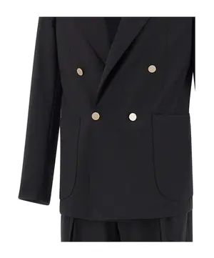 BRIGLIA 1949 Bolgheri Double-breasted Suit - Black
