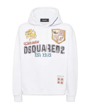 Dsquared2 Relaxed Fit Graphic Hoodie