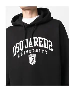 Dsquared2 Logo Printed Drawstring Hoodie
